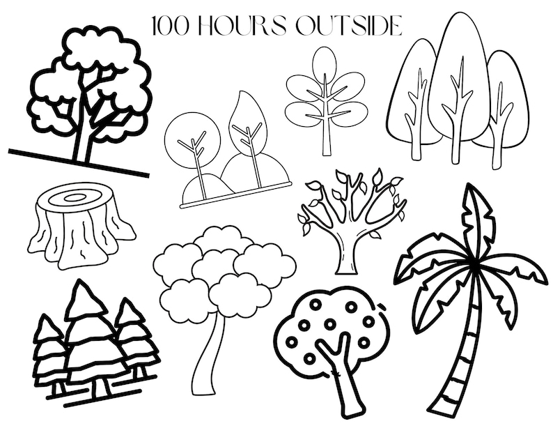 1000 Hours Outside Tracker Printable Pdfs - Etsy