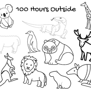 1000 Hours Outside Tracker Printable Pdfs - Etsy