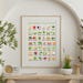 Vegetables Chart Poster: Kitchen Nutrition Art (digital Download) - Etsy