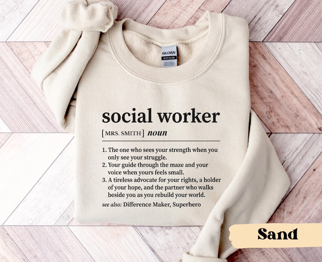Custom Social Worker Definition Shirt, New Social Worker Gift, School ...