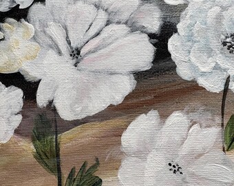 Spring Flowers Acrylic Painting on Canvas - Etsy