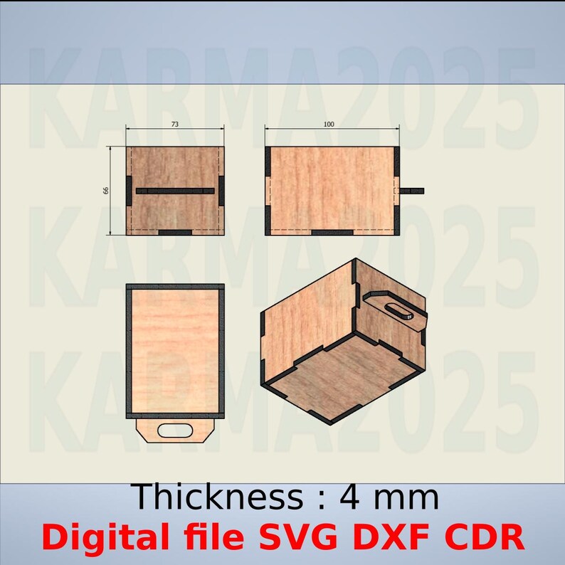 Laser Cut Drawer Organizer Digital Files Svg , Dxf , Cdr - Etsy