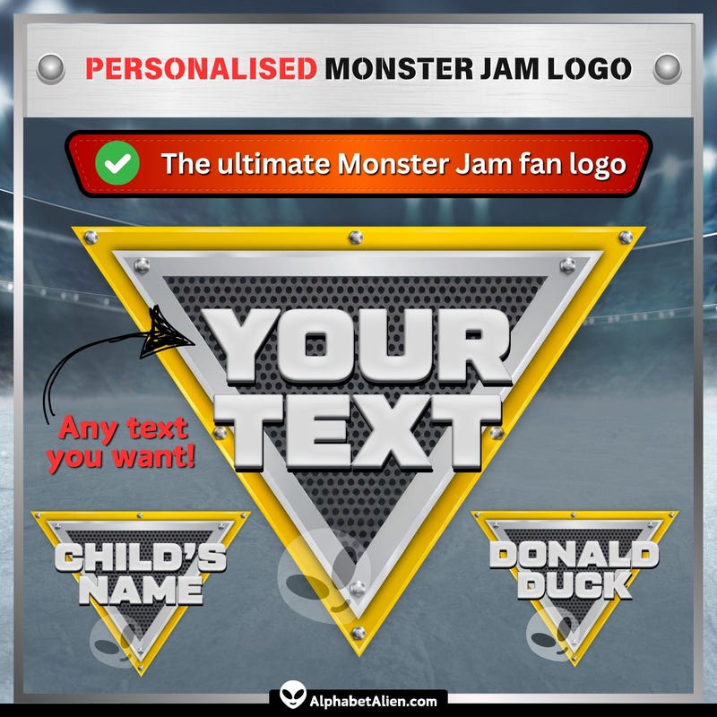 Monster Jam Party Banner - Etsy