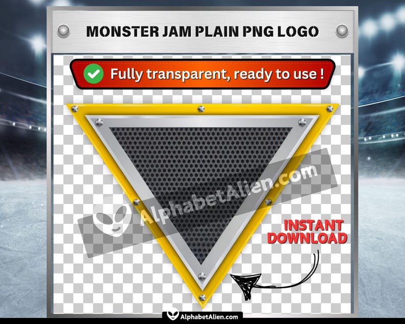 Monster Jam Logo Transparent PNG. Blank. Perfect for Custom Designed ...