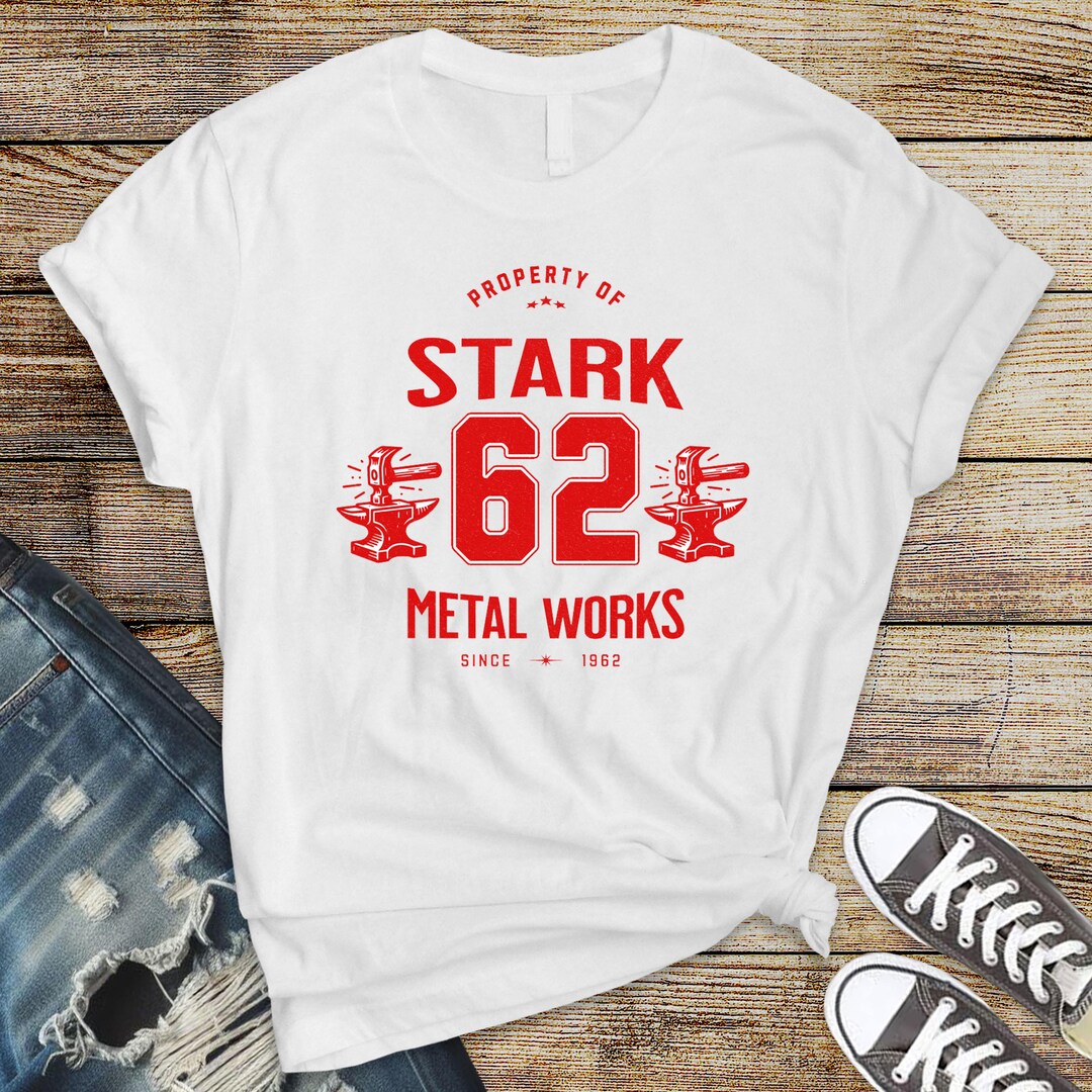 Stark Metal Works T-shirt – Movie Parody Design - Etsy