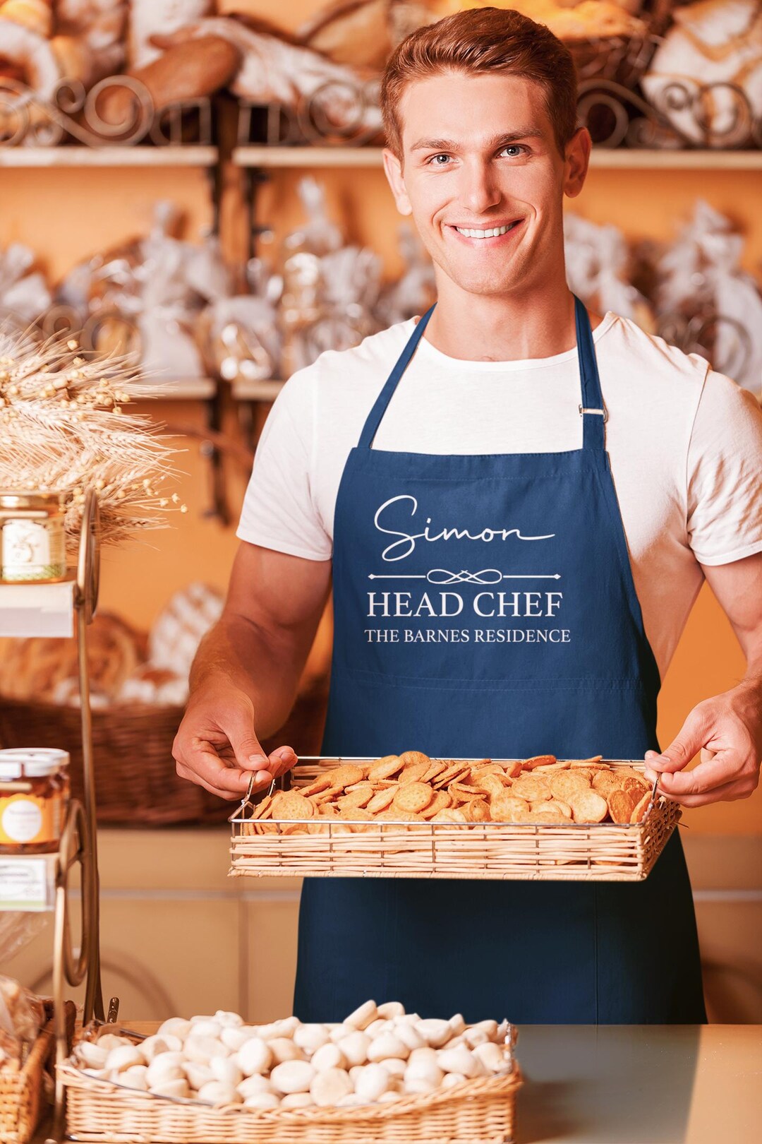 Personalized Head Chef Apron: Custom Name Cotton Twill Apron - Etsy