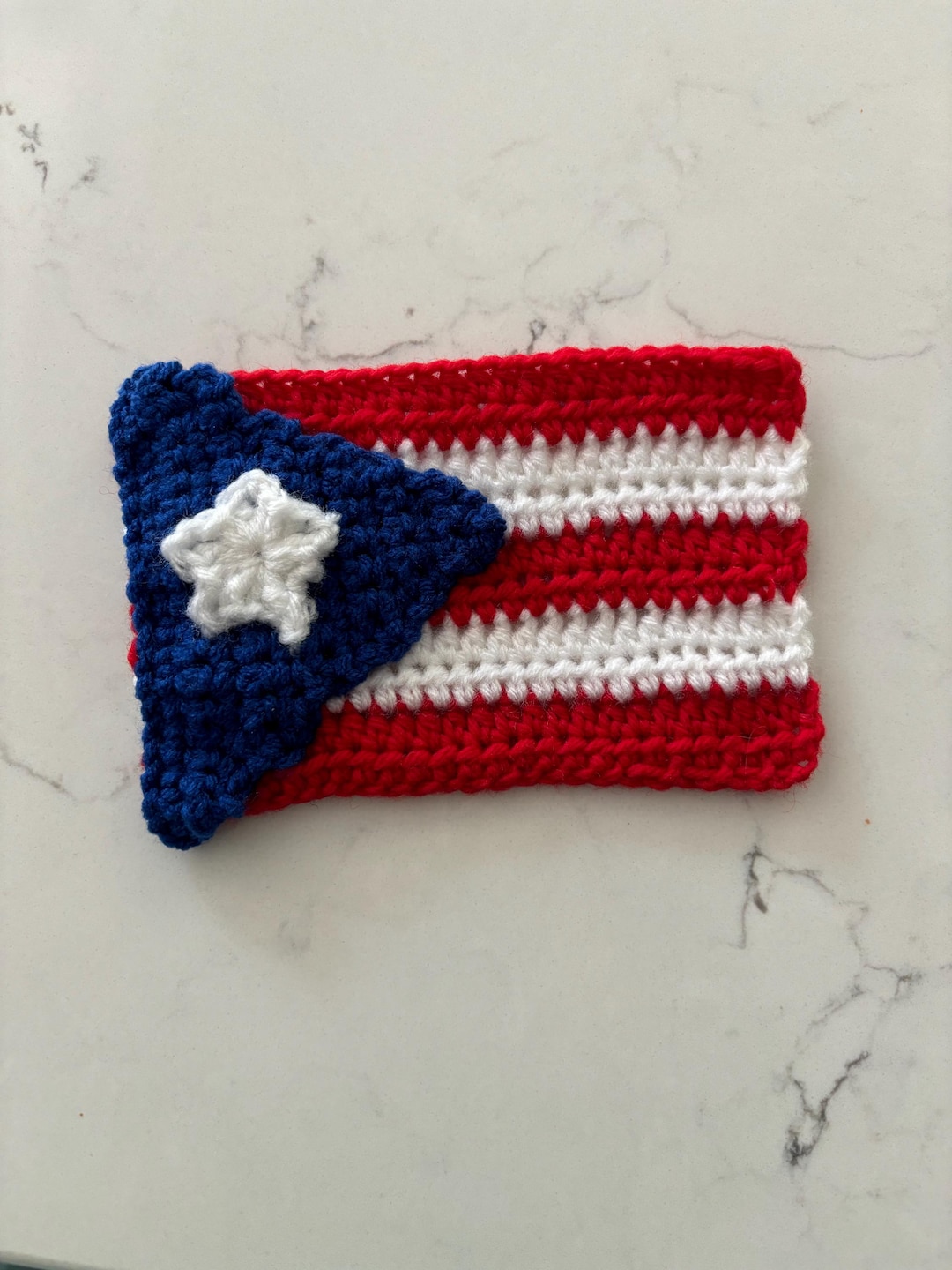 Crochet Puerto Rican Flag - Etsy