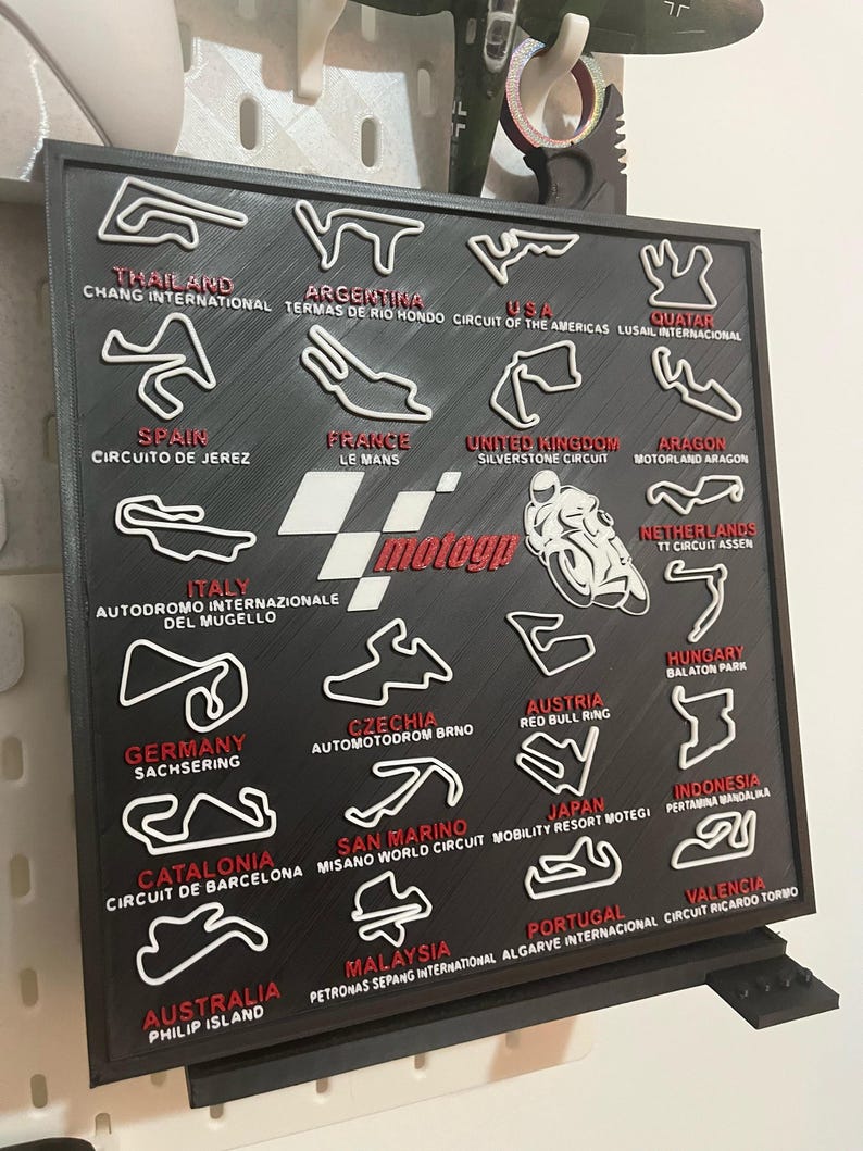 Motogp Wall Art Circuit Map | Track Layouts | Motorcycle Racing Home ...