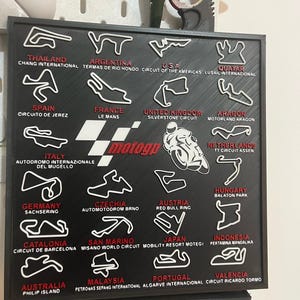 Motogp Wall Art Circuit Map | Track Layouts | Motorcycle Racing Home ...