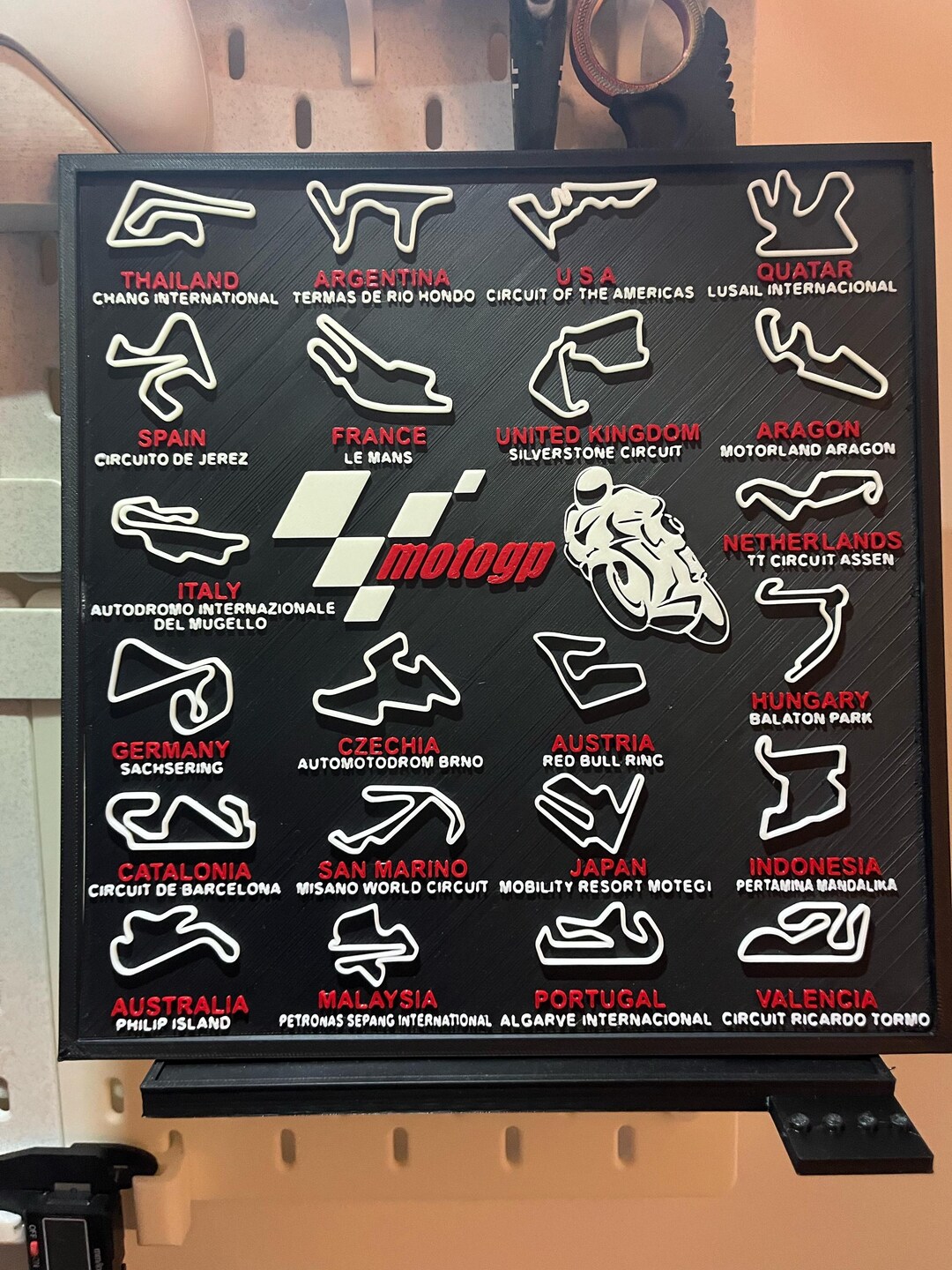 Motogp Wall Art Circuit Map | Track Layouts | Motorcycle Racing Home ...