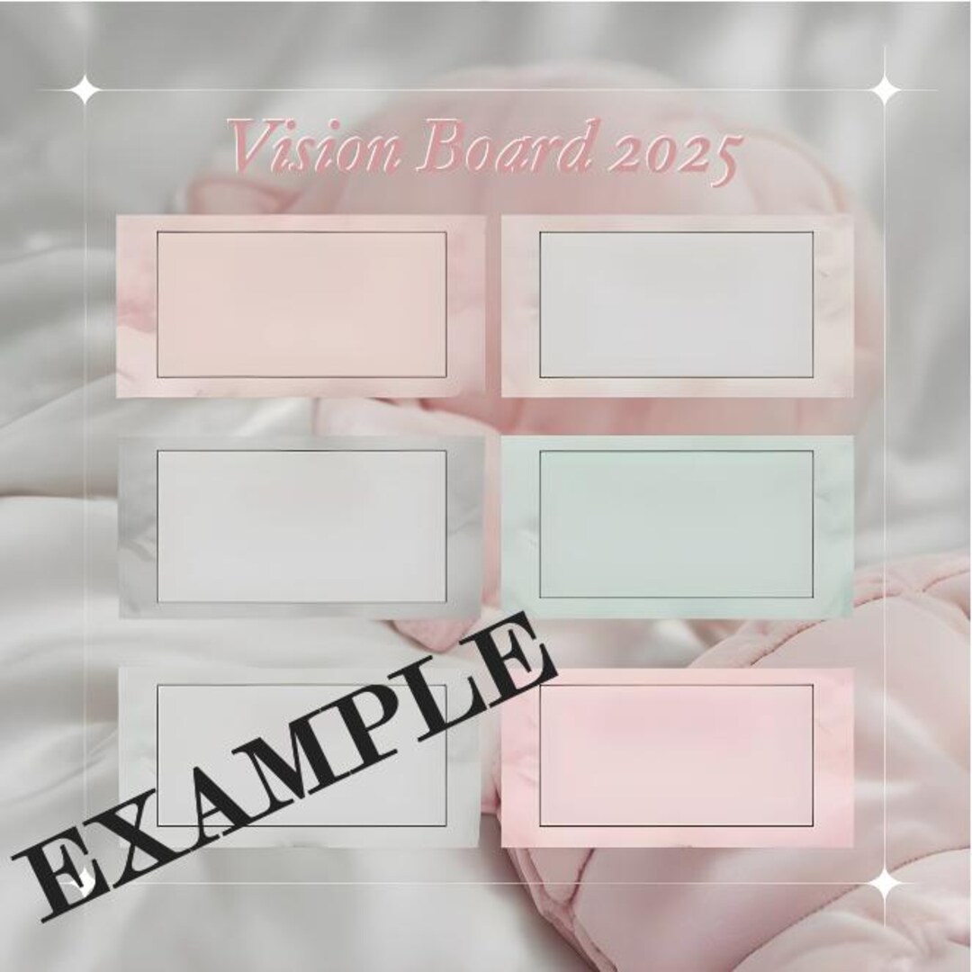 Pink Pastel Vision Board - Etsy