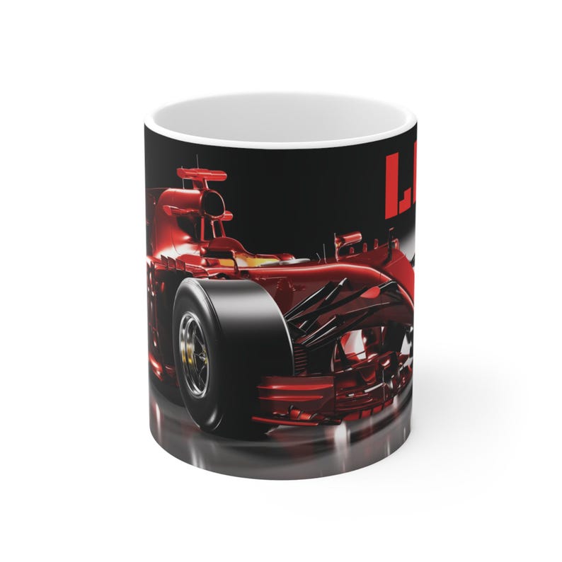 Lewis Hamilton Ferrari Mug, F1 Coffee Cup, Formula One Gift, Racing Fan ...