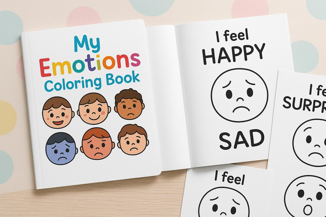 My Emotions Coloring Book for Kids- Printable Emotional Learining ...