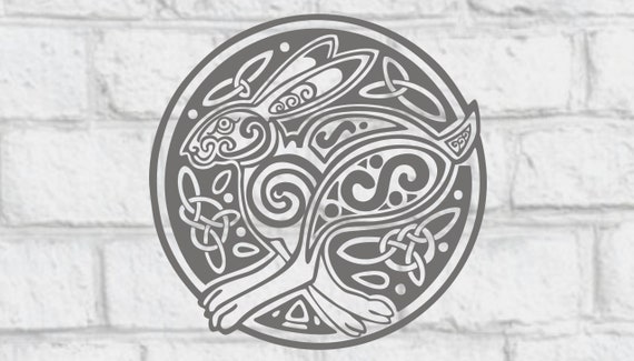 Celtic Rabbit Gaelic Rabbit Protection Fertility Prosperity | Etsy