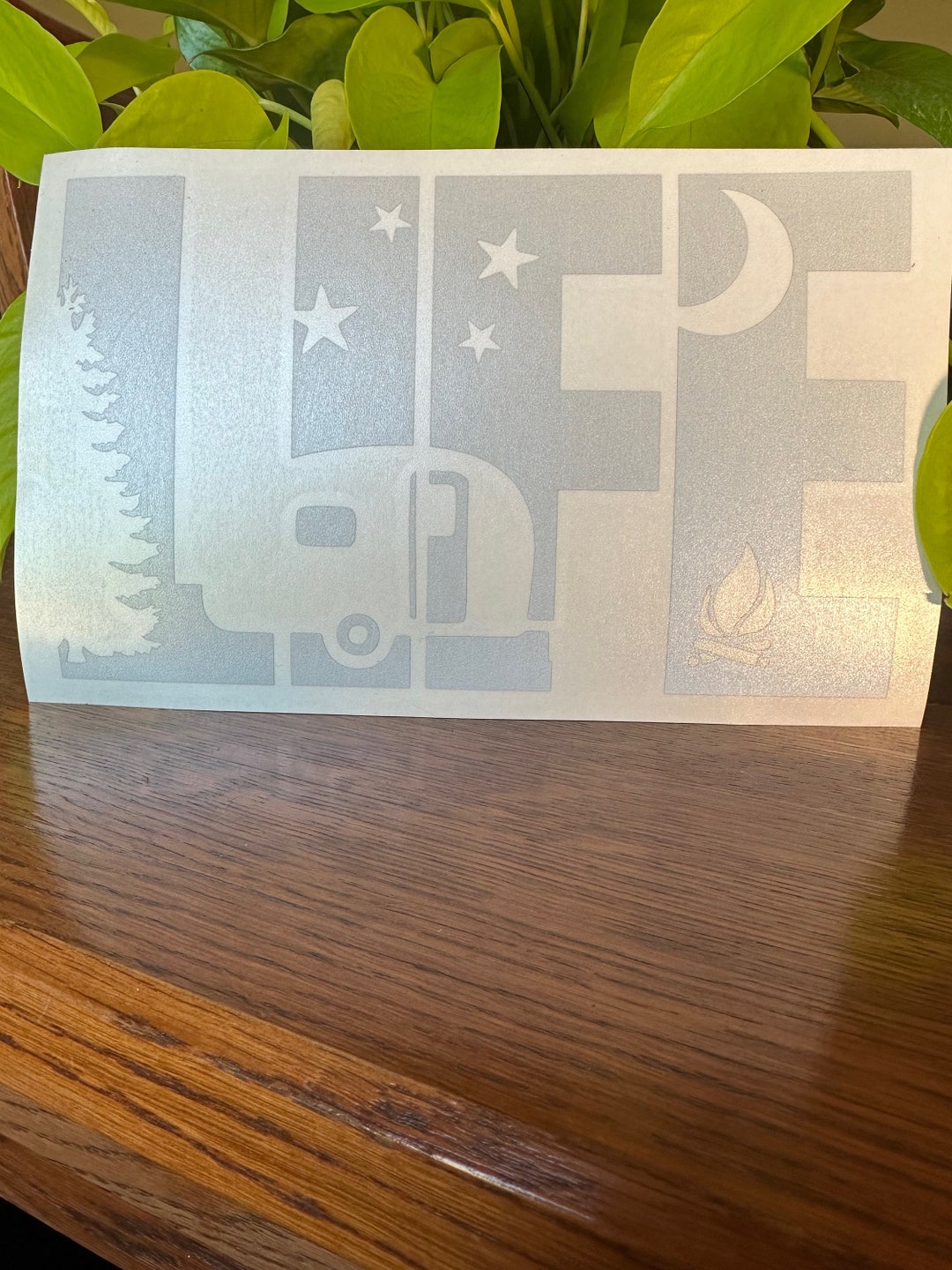 BRIGHT REFLECTIVE Camping Life Decal - Etsy