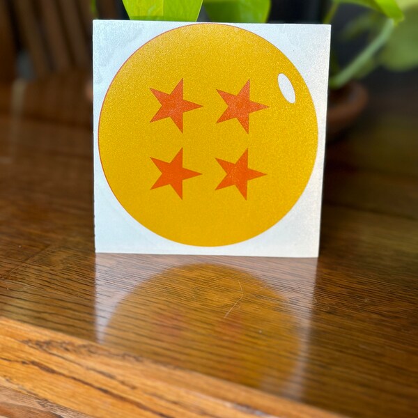 Dragon Ball Z Reflective Stickers - Etsy