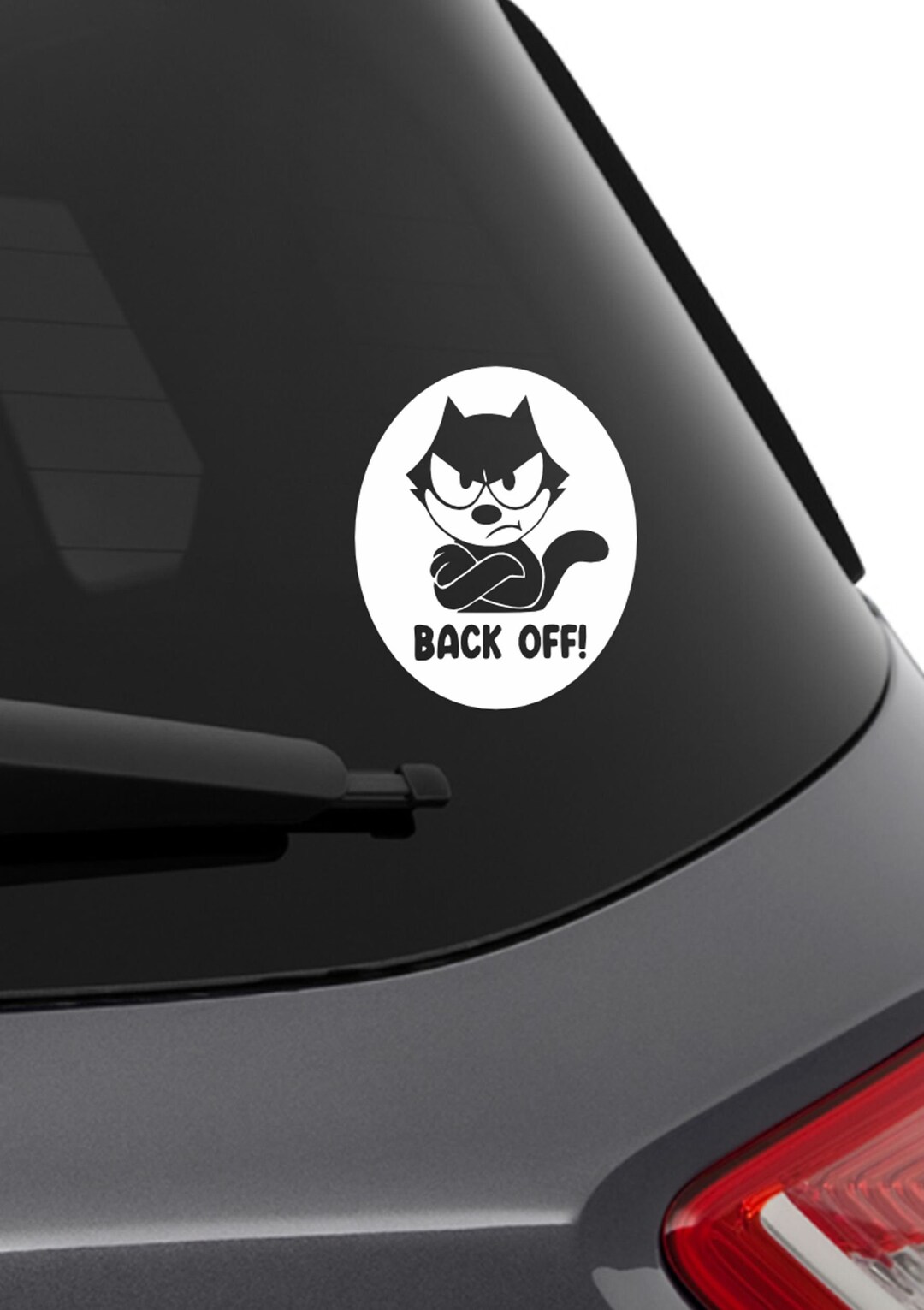 SUPER BRIGHT REFLECTIVE Sassy Felix the Cat Decal Free Domestic ...