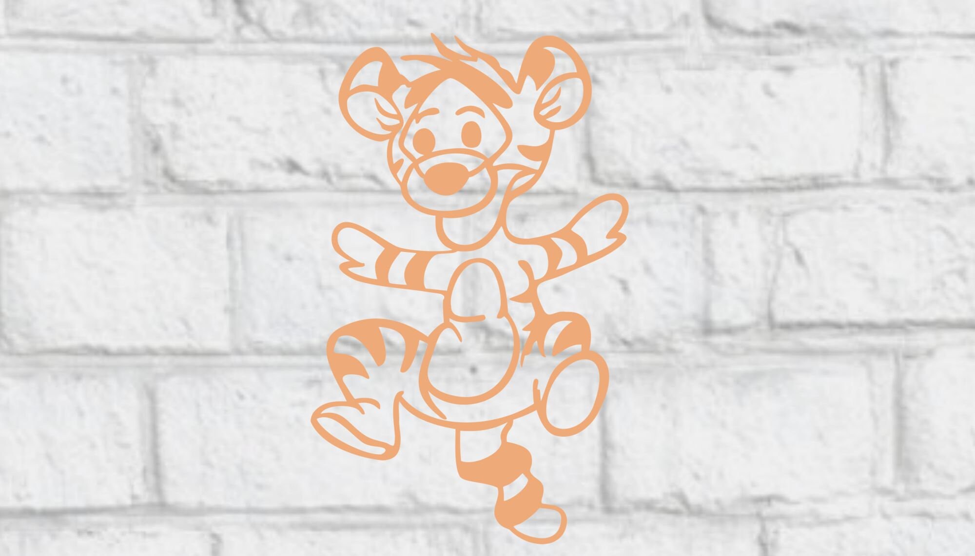 Tigger Bouncing Silhouette