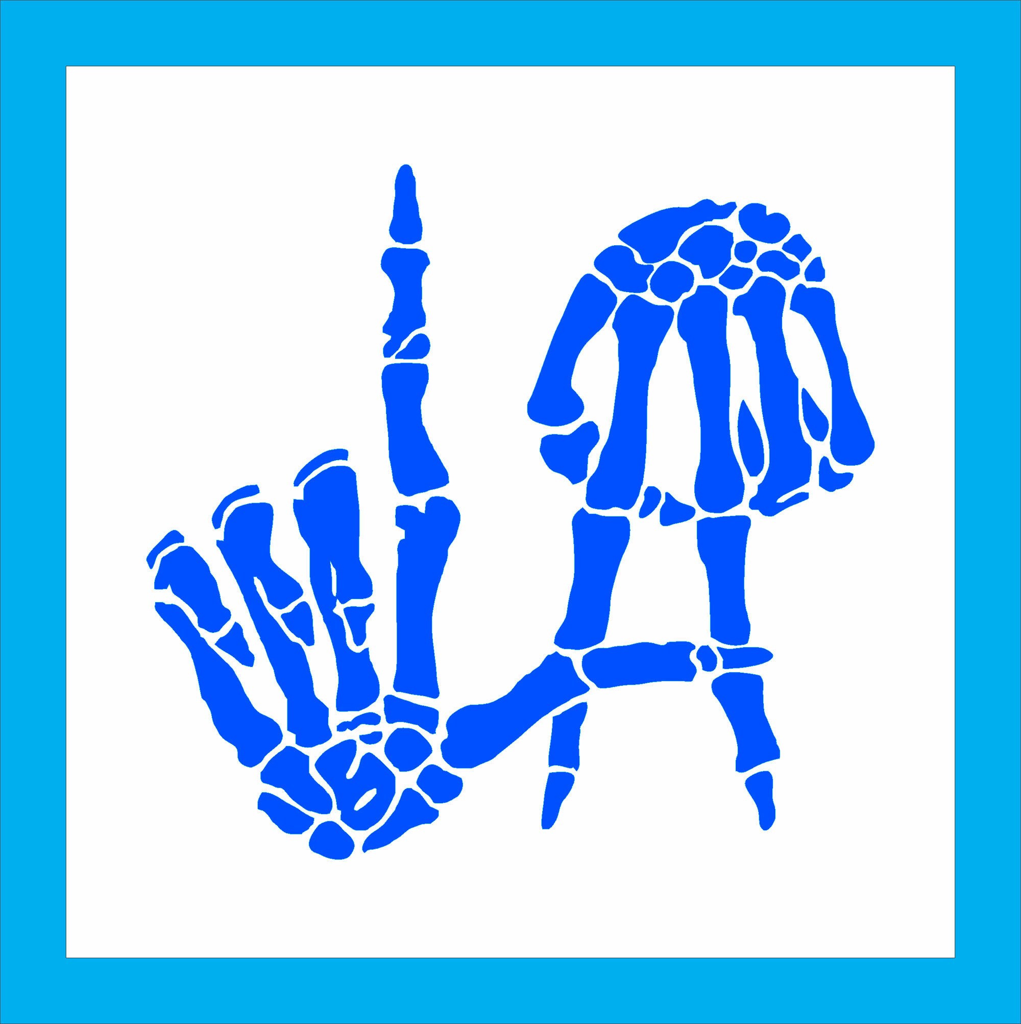 LA Bones Skeleton Fingers Decal Los Angeles Graffiti - Etsy Ireland