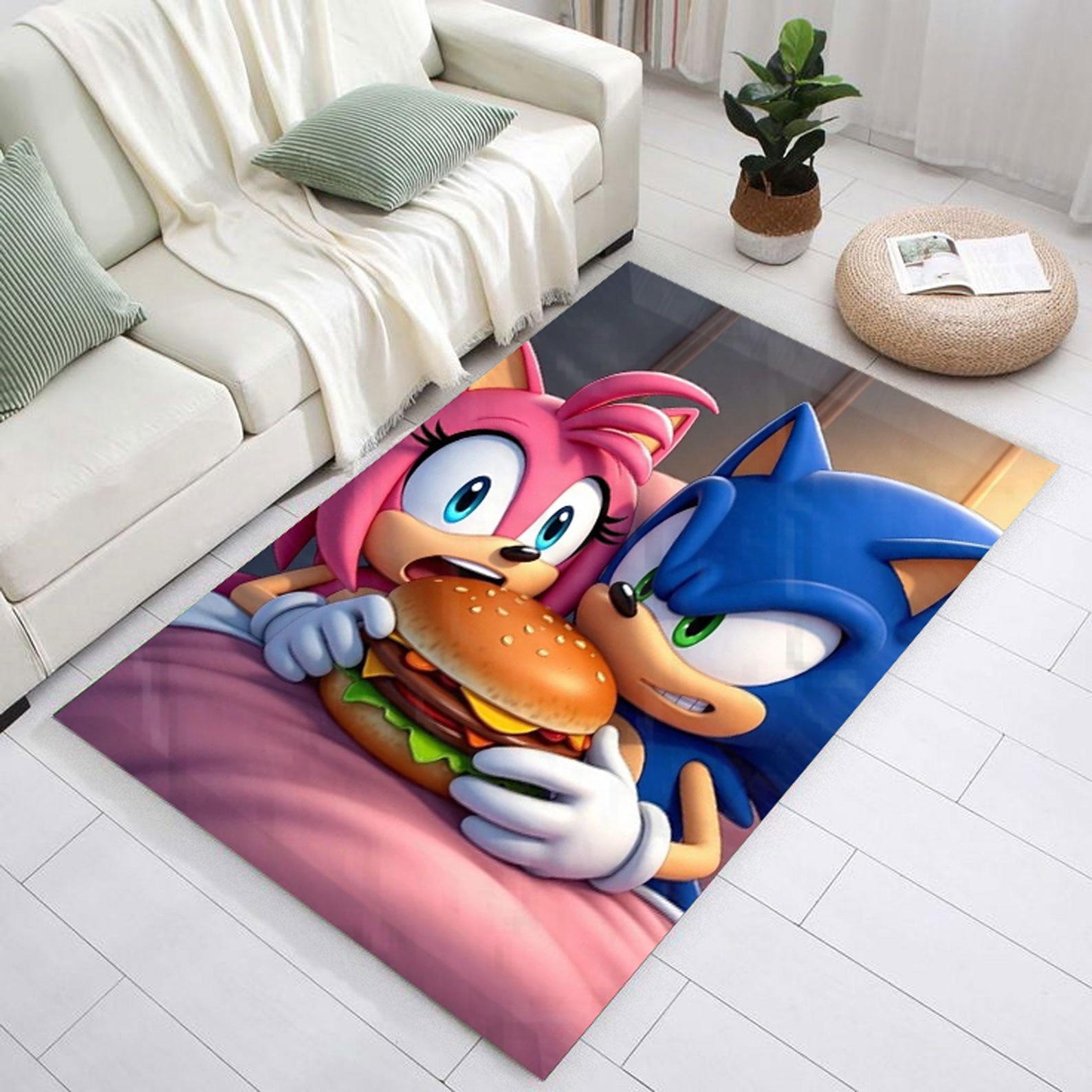 Amy Rose Rug: Sonic the Hedgehog Polyester Rug - Etsy