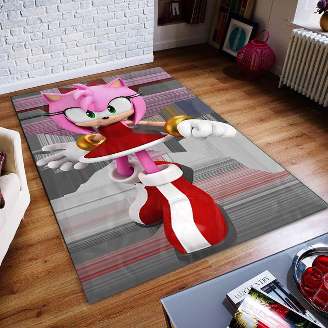 Amy Rose Rug: Sonic the Hedgehog Polyester Rug - Etsy