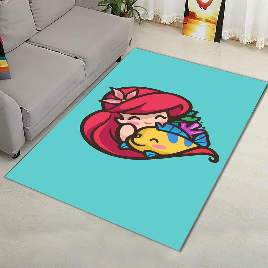 Mermaid Princess Rug for Princess Room / Nursery Room Rug/ Nursery Rug ...
