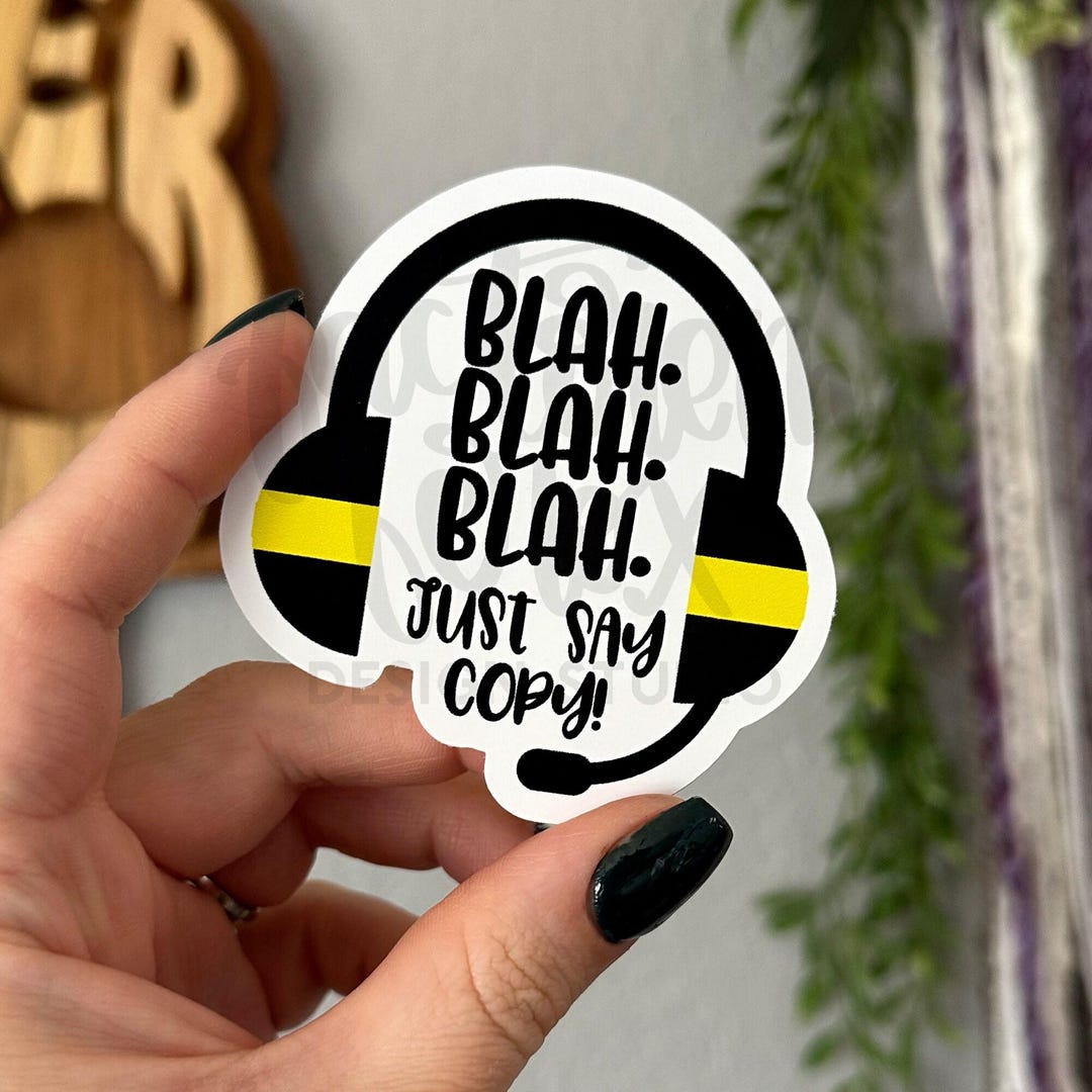 Just Say Copy Vinyl Sticker ©, Tumbler Decal, Laptop Sticker, Window ...