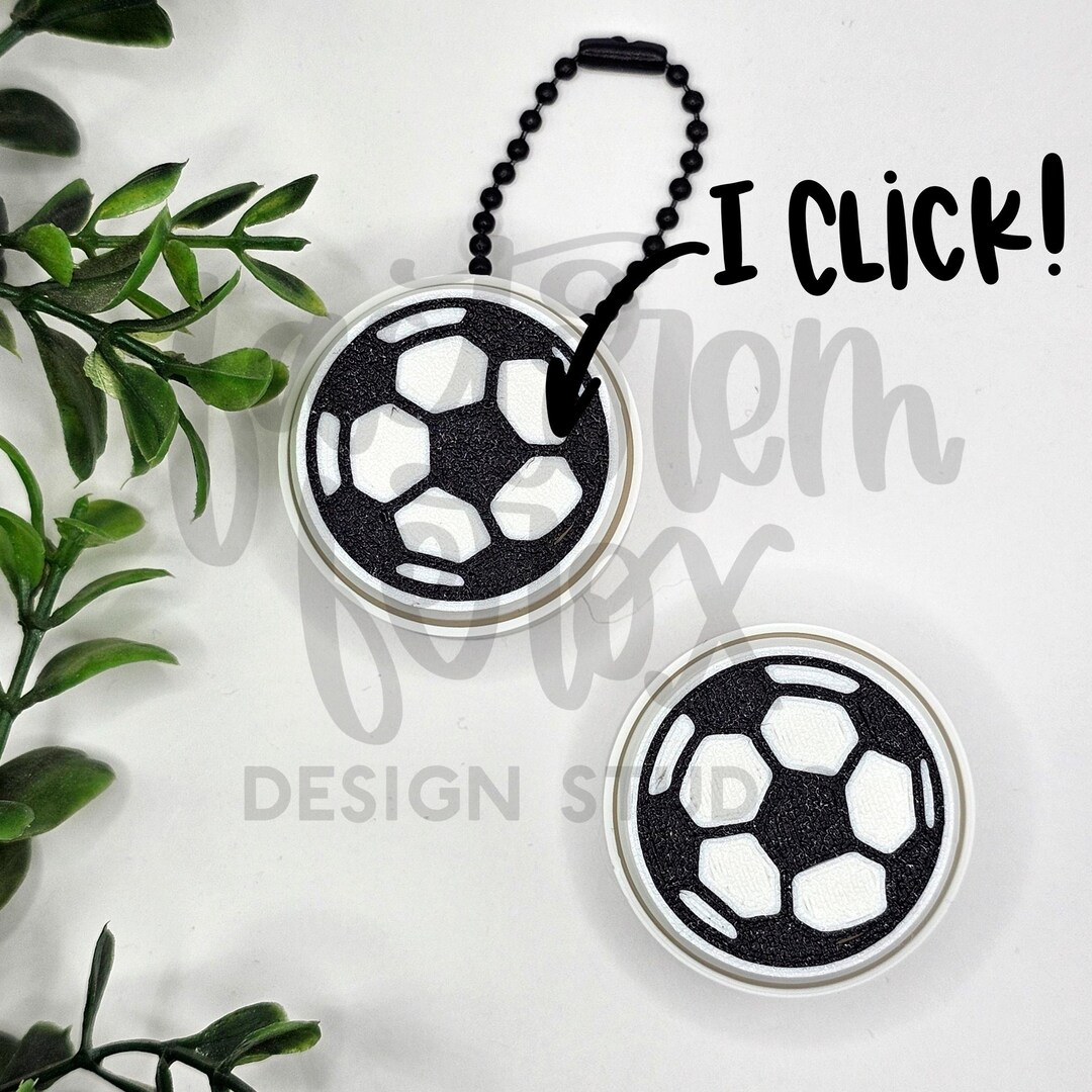 Soccer Fidget Clicker ©, Desk Buddy, Office Gift, Busy Hands, Fidgeter ...