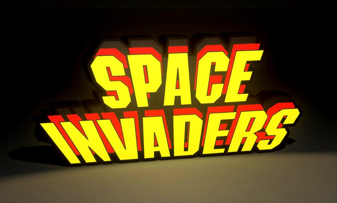 Space Invaders (1978) Detailed 3D LED Lightbox - USB Powered (limited ...