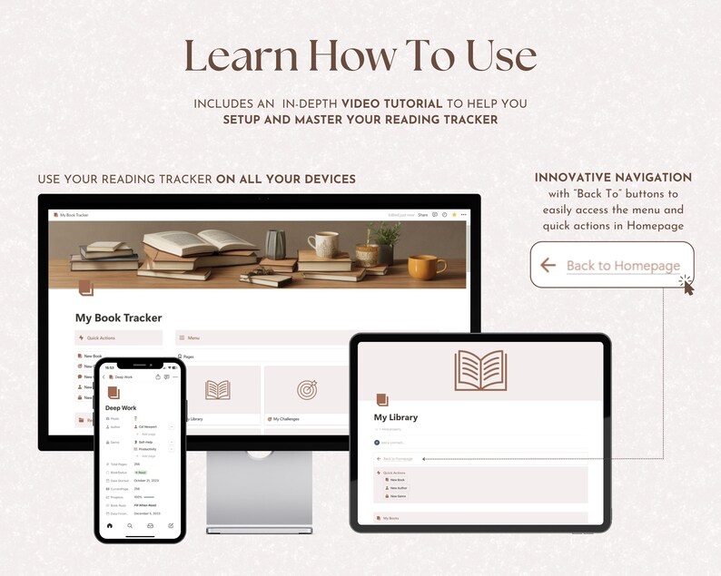 Notion Book Tracker | Notion Reading Tracker, Reading Journal, Book ...