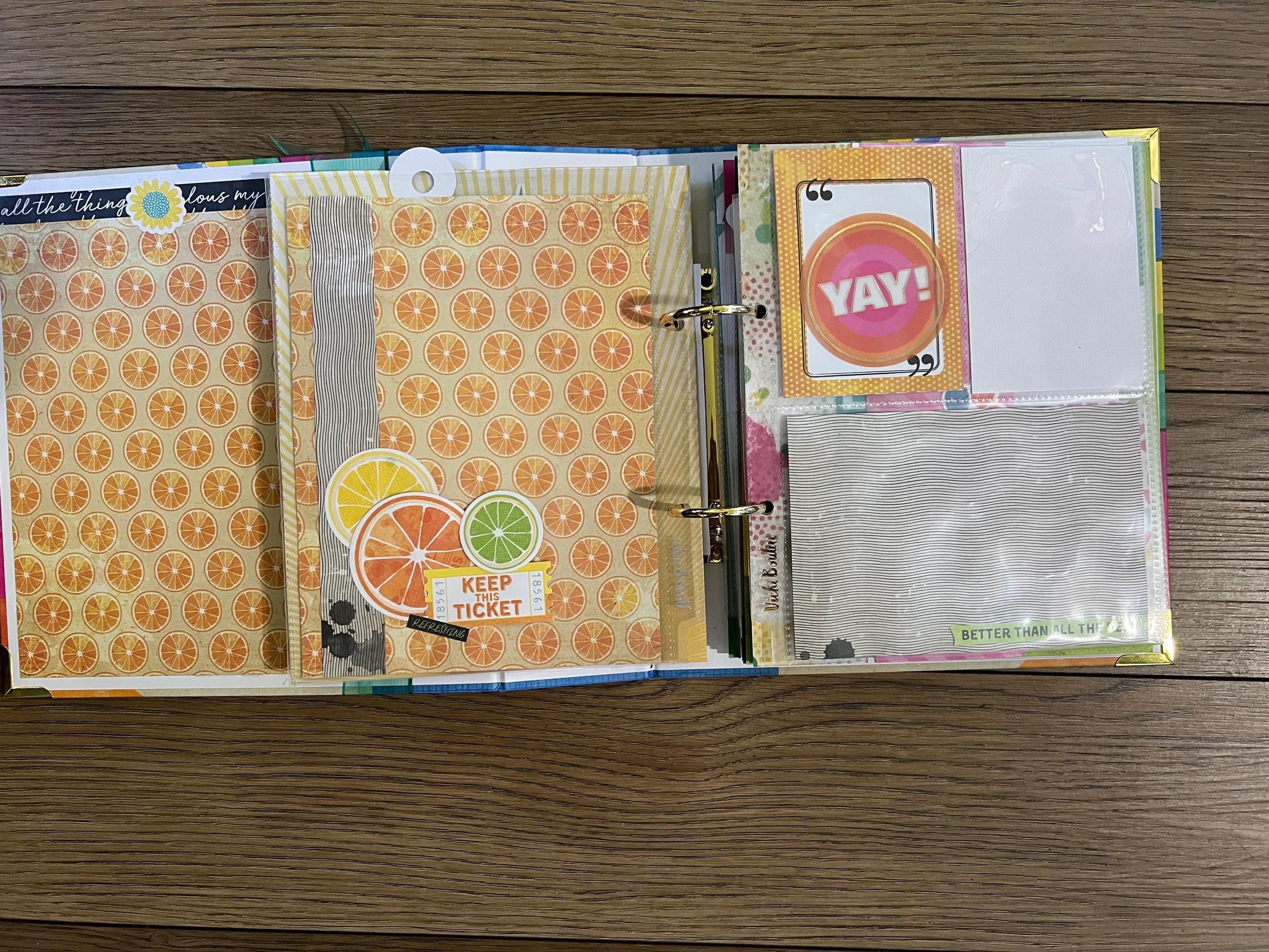 Premade Scrapbook Album, Handmade Keepsake Album, Colorful Memory Album ...