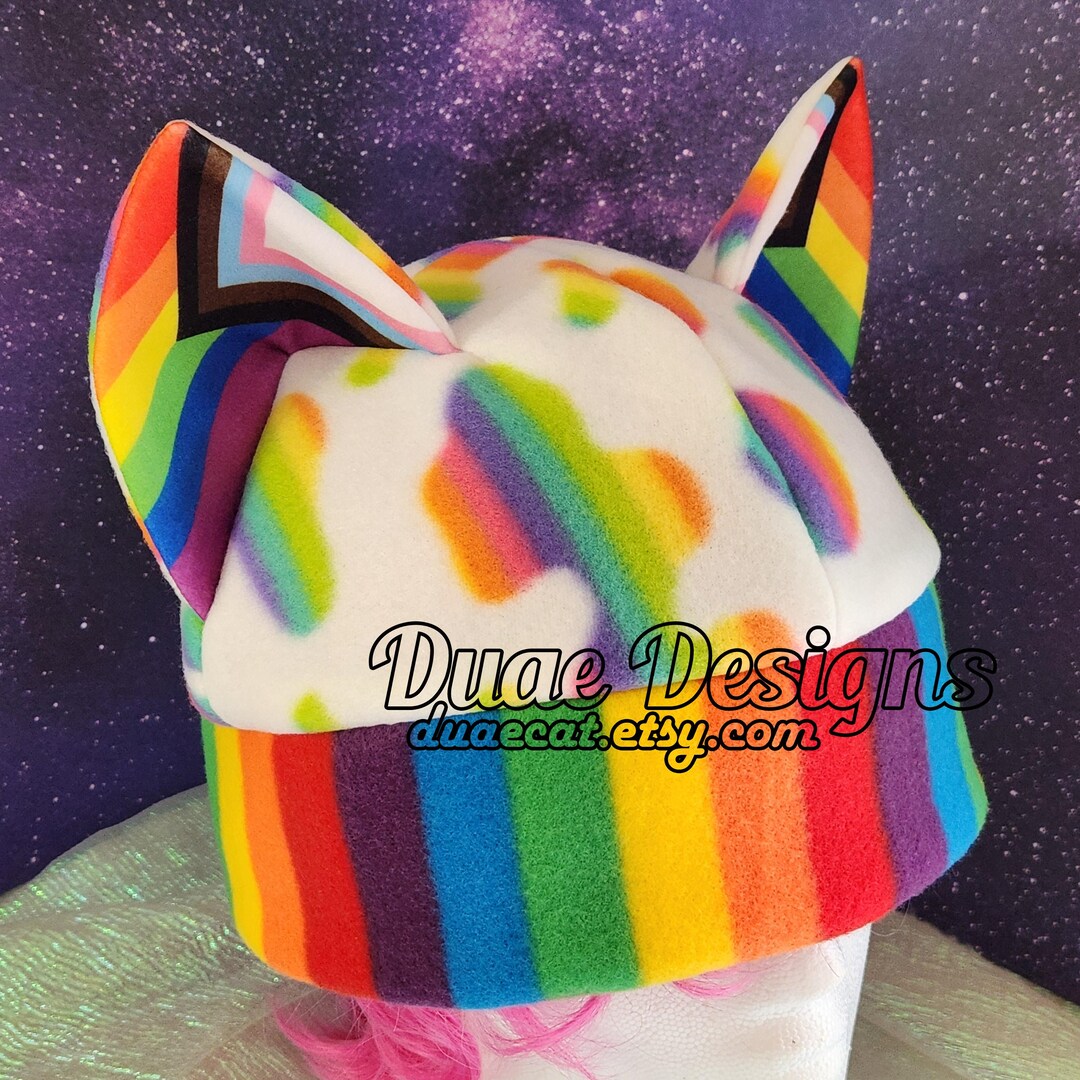 Triple Rainbow Pride Hat in Three Sizes - Etsy