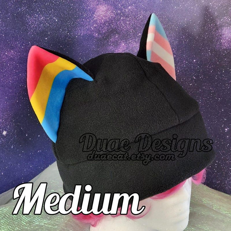 Fleece Cat Hat With Ears - Etsy UK