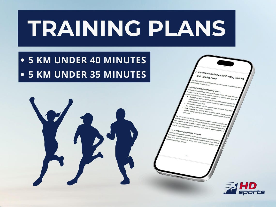 Beginner 5K Training Plan | Run Your First 5K With Confidence - Etsy