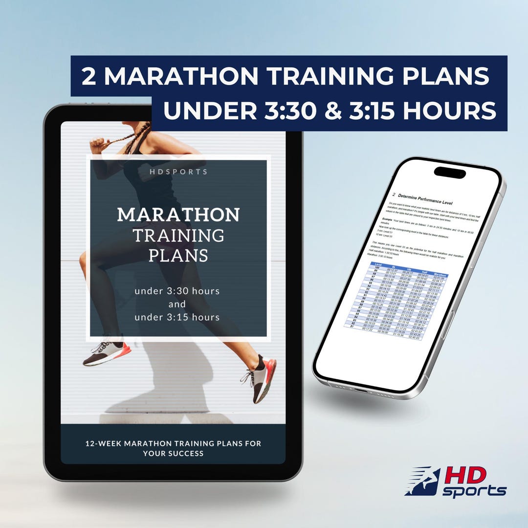Sub-3:30 Marathon Training Plan | Achieve Your Running Goals - Etsy