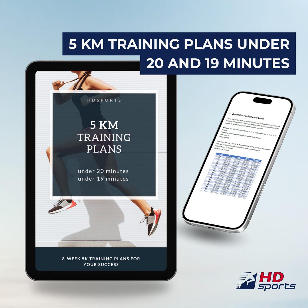 Achieve a Sub-20 Minute 5K | Advanced Digital Running Plan - Etsy