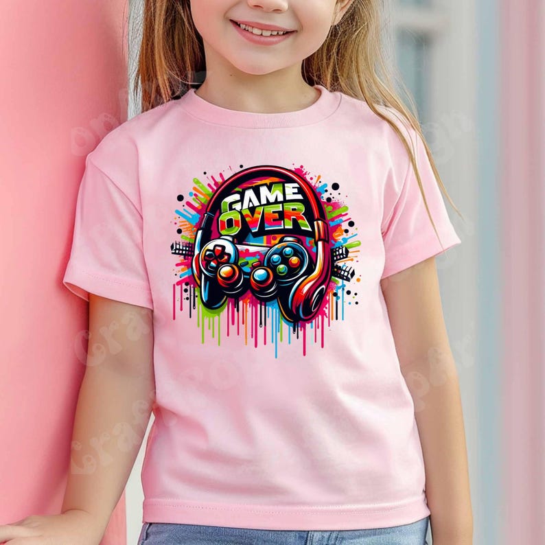 Game Over DTF - the Gamer - Video Games - DTF | Ready to Press | Heat ...