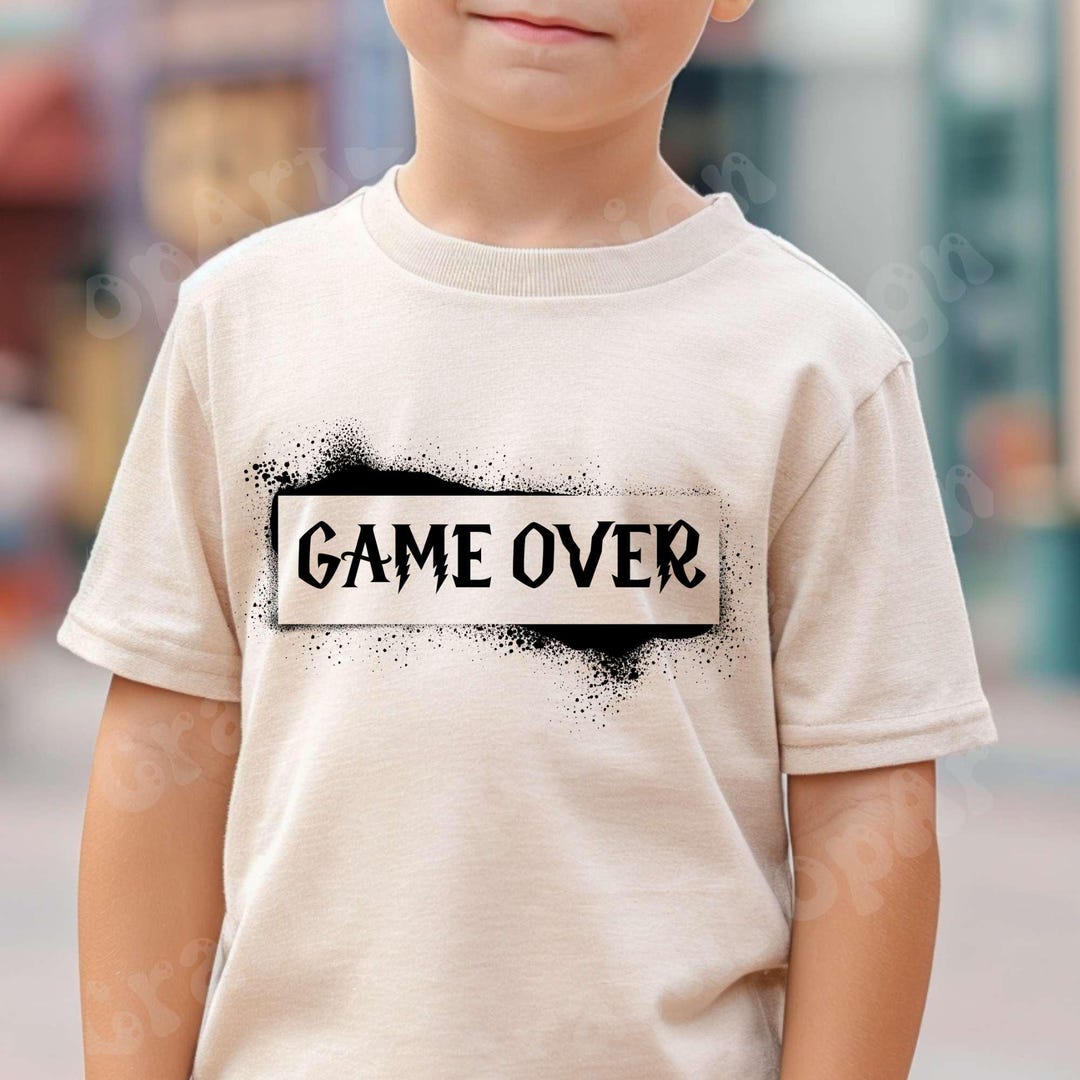 Game Over - the Gamer - Gaming - Video Games - DTF | Ready to Press ...