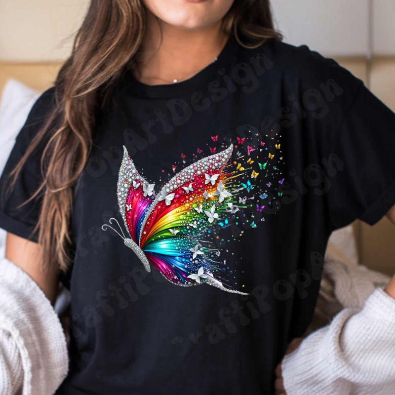 Butterfly Rhinestone Tops - Etsy