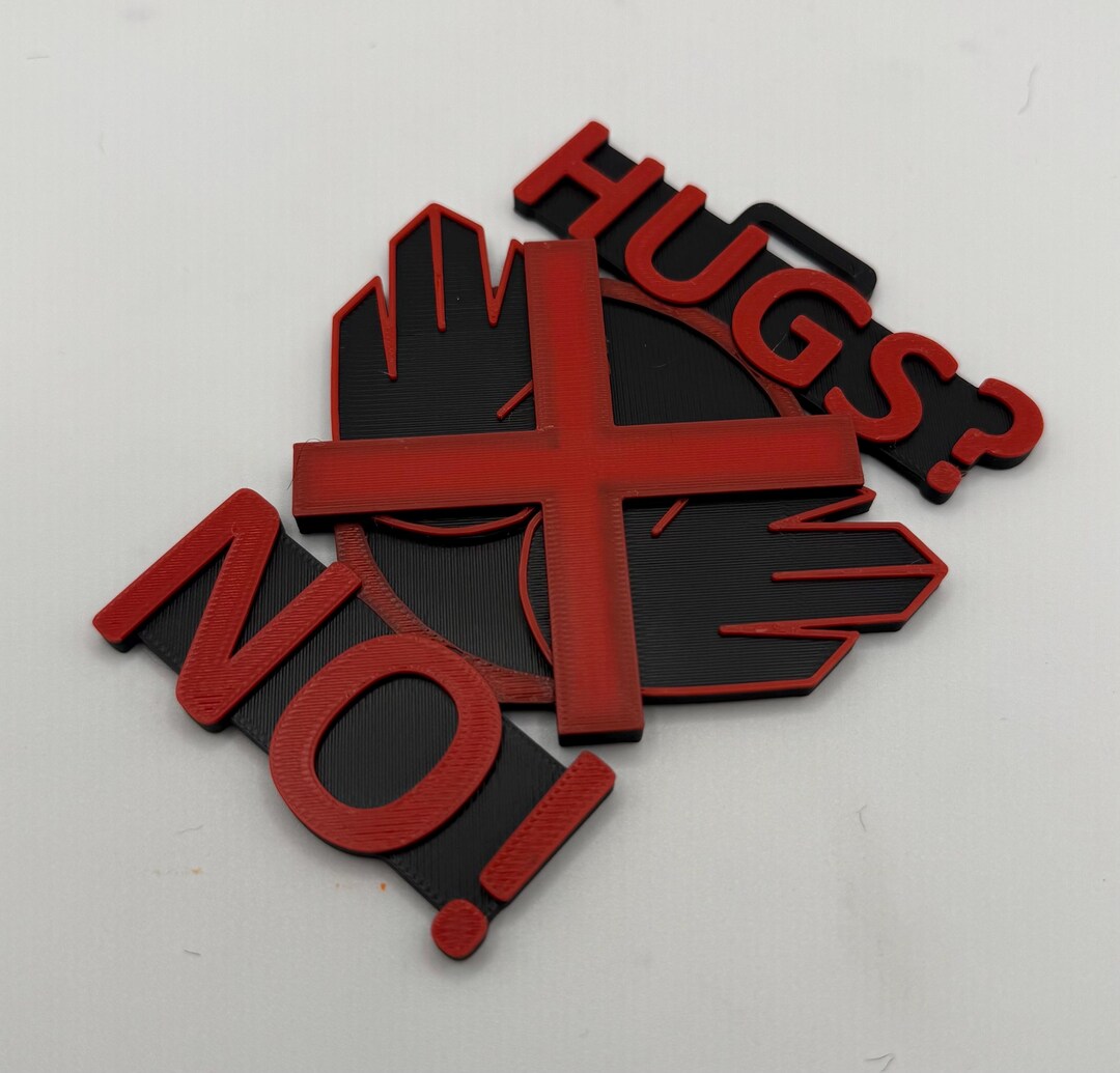 No Hugs! Consent Badges for Conventions and Lanyards - Etsy