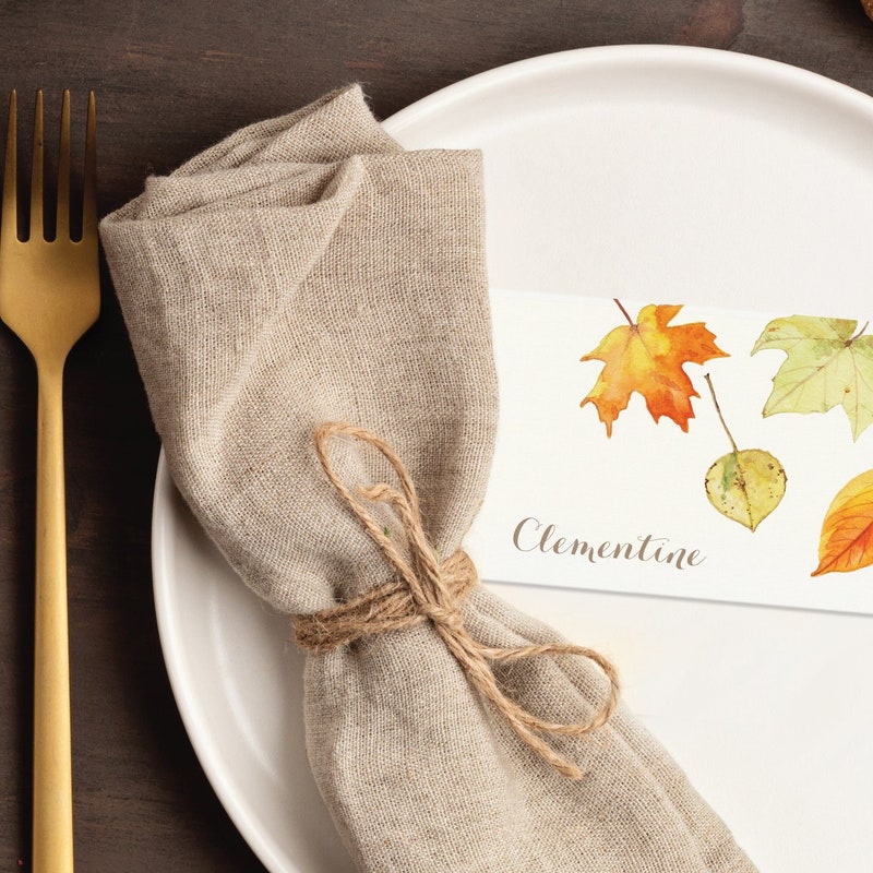 Autumn Place Cards - Etsy
