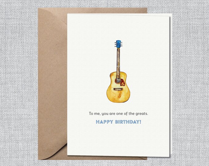 You Rock, Congratulations Card, Encouragement Card, Guitar Birthday ...