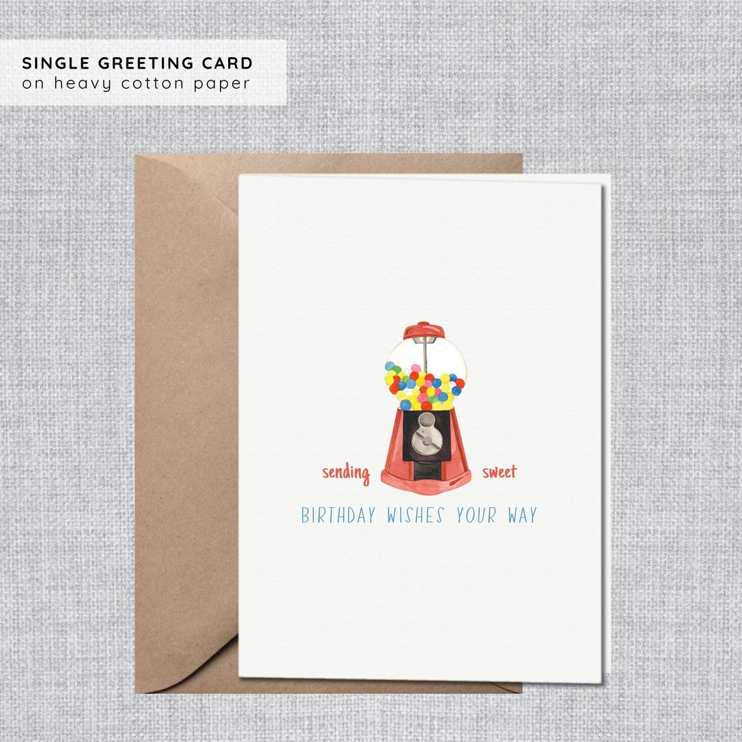 Candy Birthday Card | Grandchild Birthday Card | Birthday Card From ...