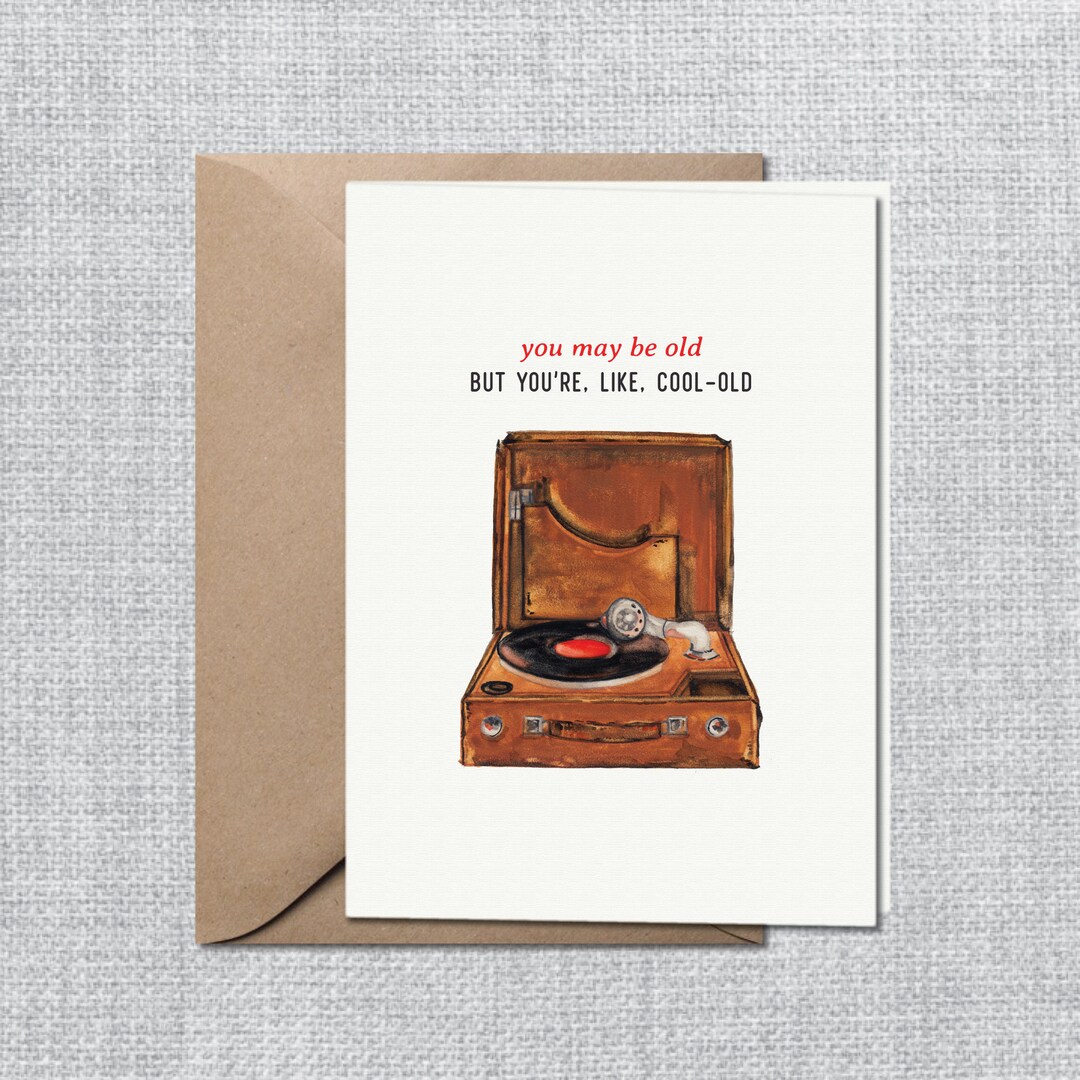 Birthday Card Record Player Birthday Card Turntable Birthday - Etsy