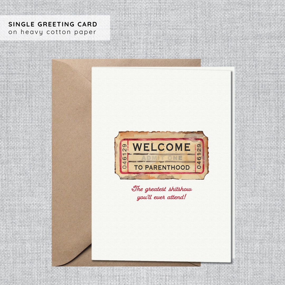 Funny New Baby Card | Funny New Parent Card | Congratulate New Baby ...
