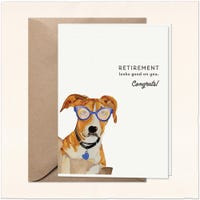 Golden Retriever Retirement Cards for Men - Road Trip Adventure Begins ...