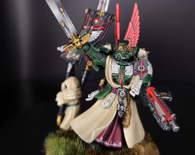 Azrael Supreme Grand Master Painted. Dark Angels. Warhammer40k - Etsy