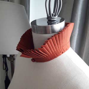 Rust Detachable Collar/ Pleated Collar/more Colors/high Collar/shirt ...