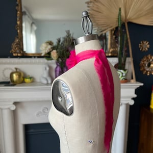 Art Ruff/ Pink Neck Ruff/ Ruffled Wrist Band, Ruffled Bracelet, Zero ...