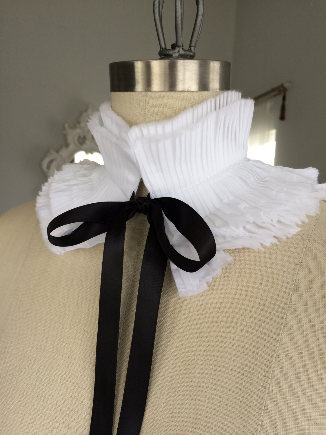 Detachable COLLAR hand pleated Collar/High collar/RUFFLE | Etsy